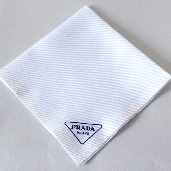 Prada | Other | Prada Cloth Pocket Square Cocktail Napkin Raw Edge ...